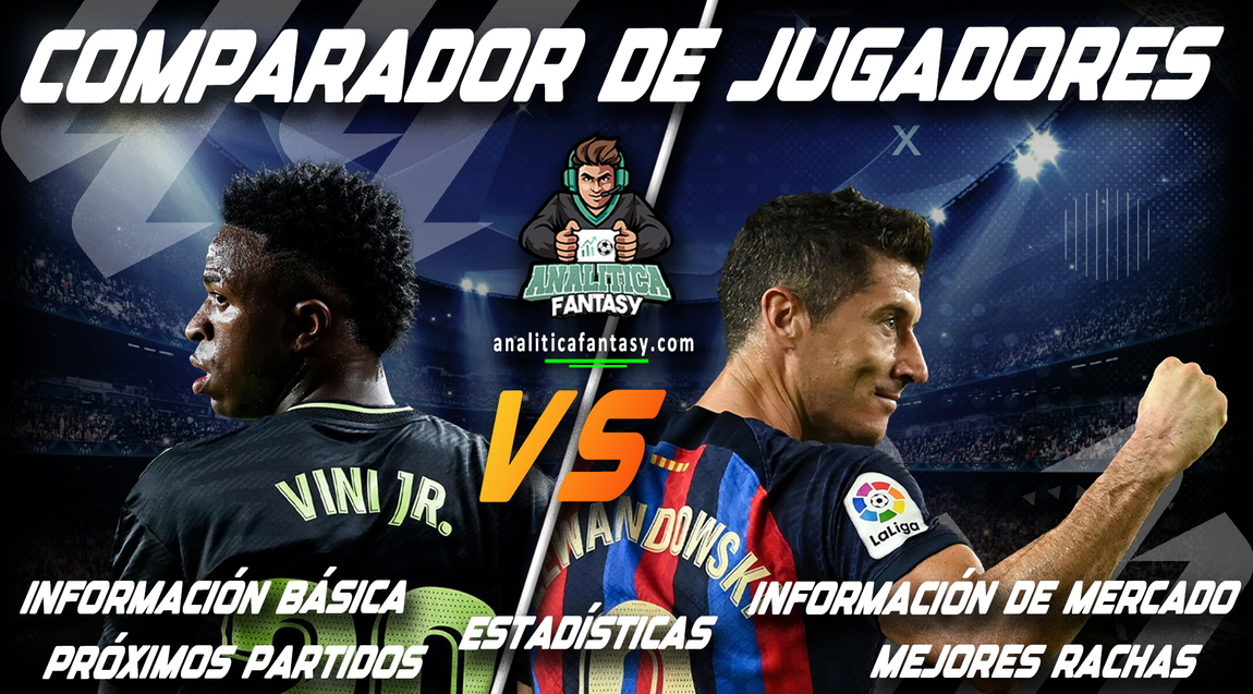 Comparador de jugadores de fútbol en clave fantasy